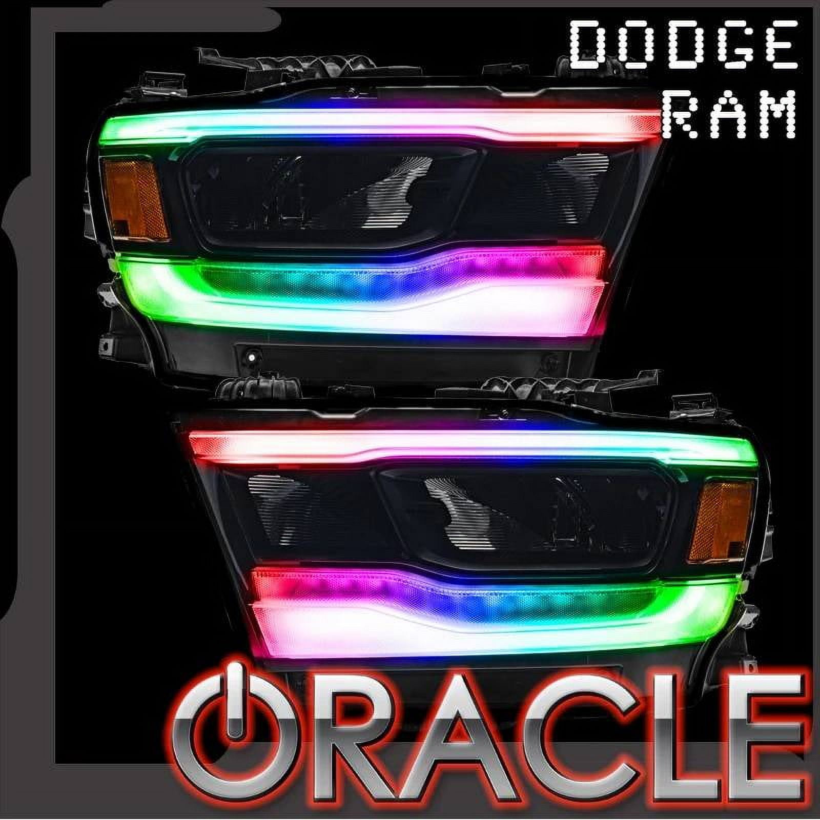 Oracle Lighting 2019-2023 Fits Dodge RAM RGBW Headlight DRL Upgrade Kit ...