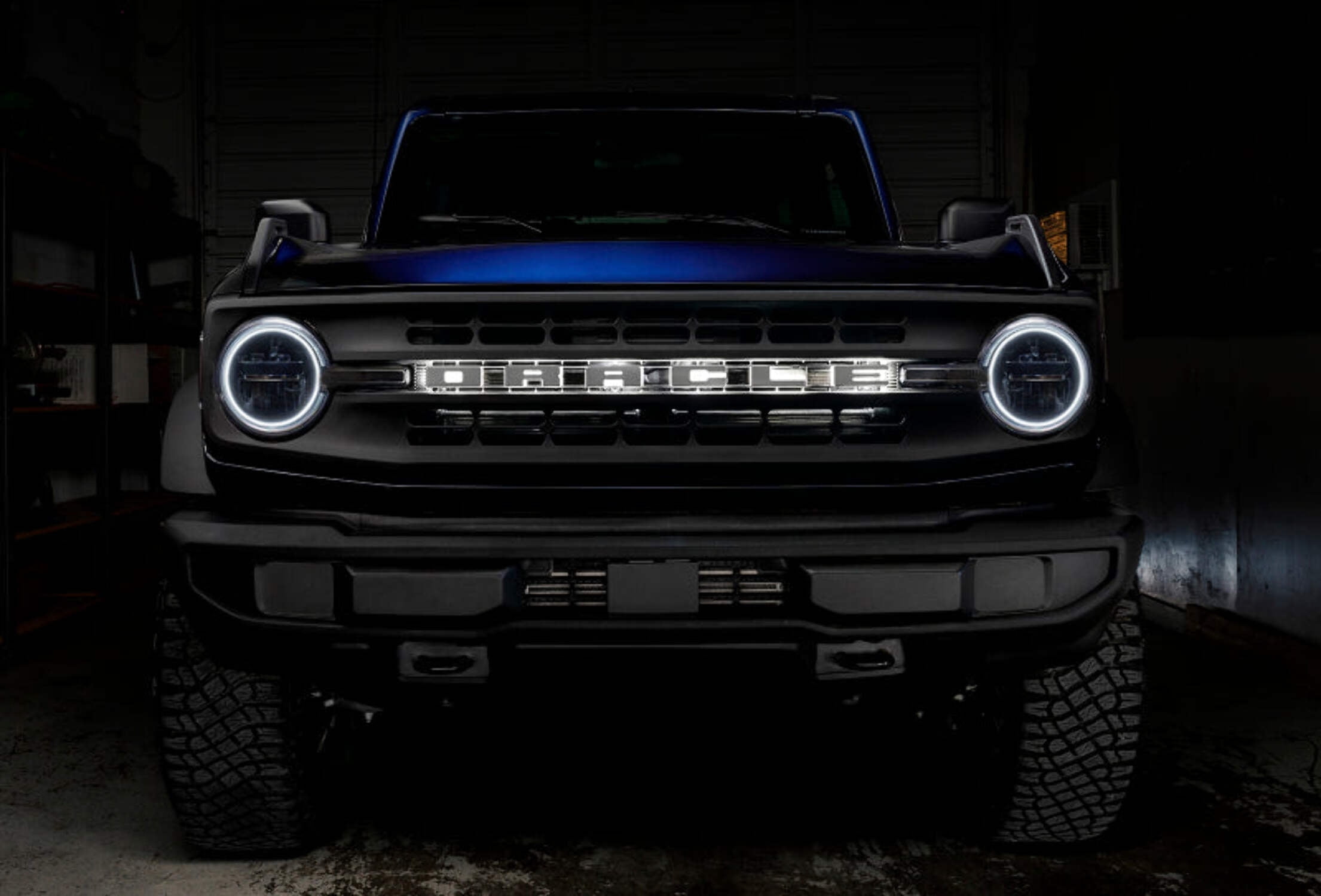 Oracle 2021 Ford Bronco Base Headlight LED Halo Kit - White SEE ...