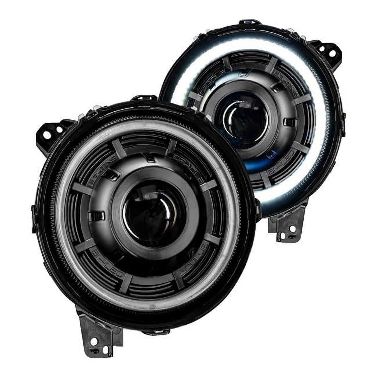 Oracle Lighting ORL5839-504 18-C Round Black Oculus Halo Projector Bi ...