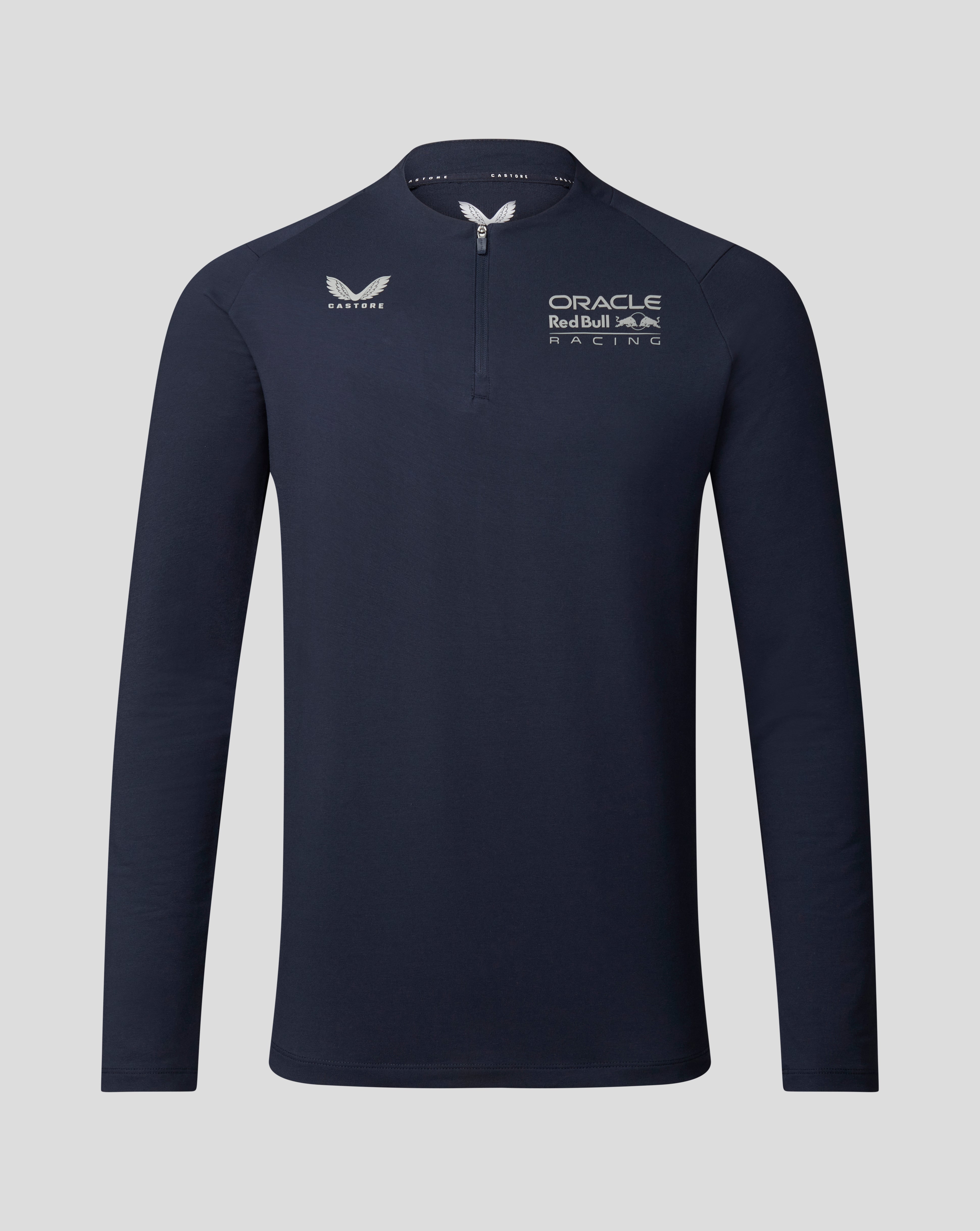Red Bull Racing F1 Men's Lifestyle Quarter Zip Midlayer - Grey/Night ...