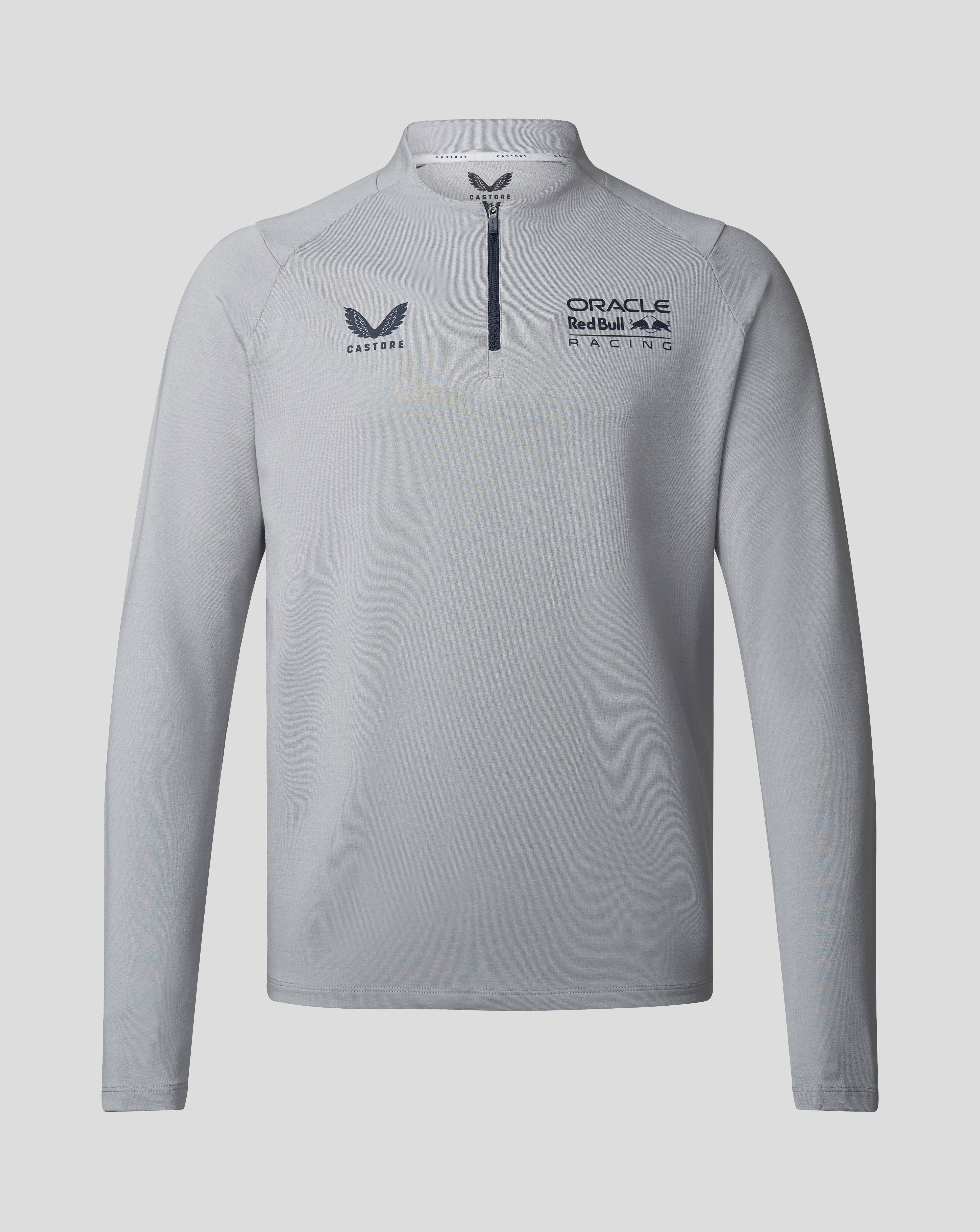 Oracle Red Bull Racing Mens Lifestyle Night Sky Blue/Grey 1/4 Midlayer ...