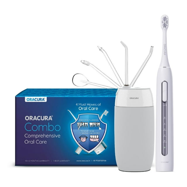 Oracura® Ultimate Premium Combo Water Flosser® Oc400 (White-Blue ...