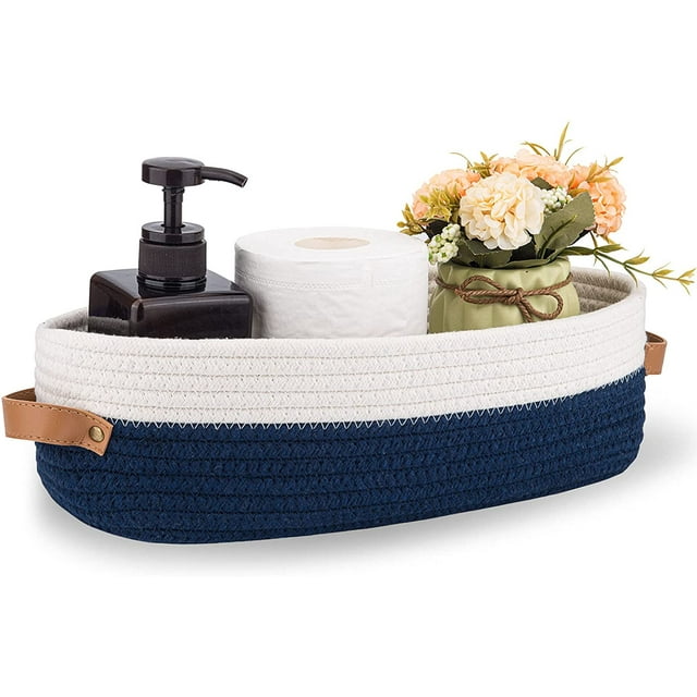 "Oradrem Decorative Bathroom Storage Basket, Woven Toilet Tank Top ...