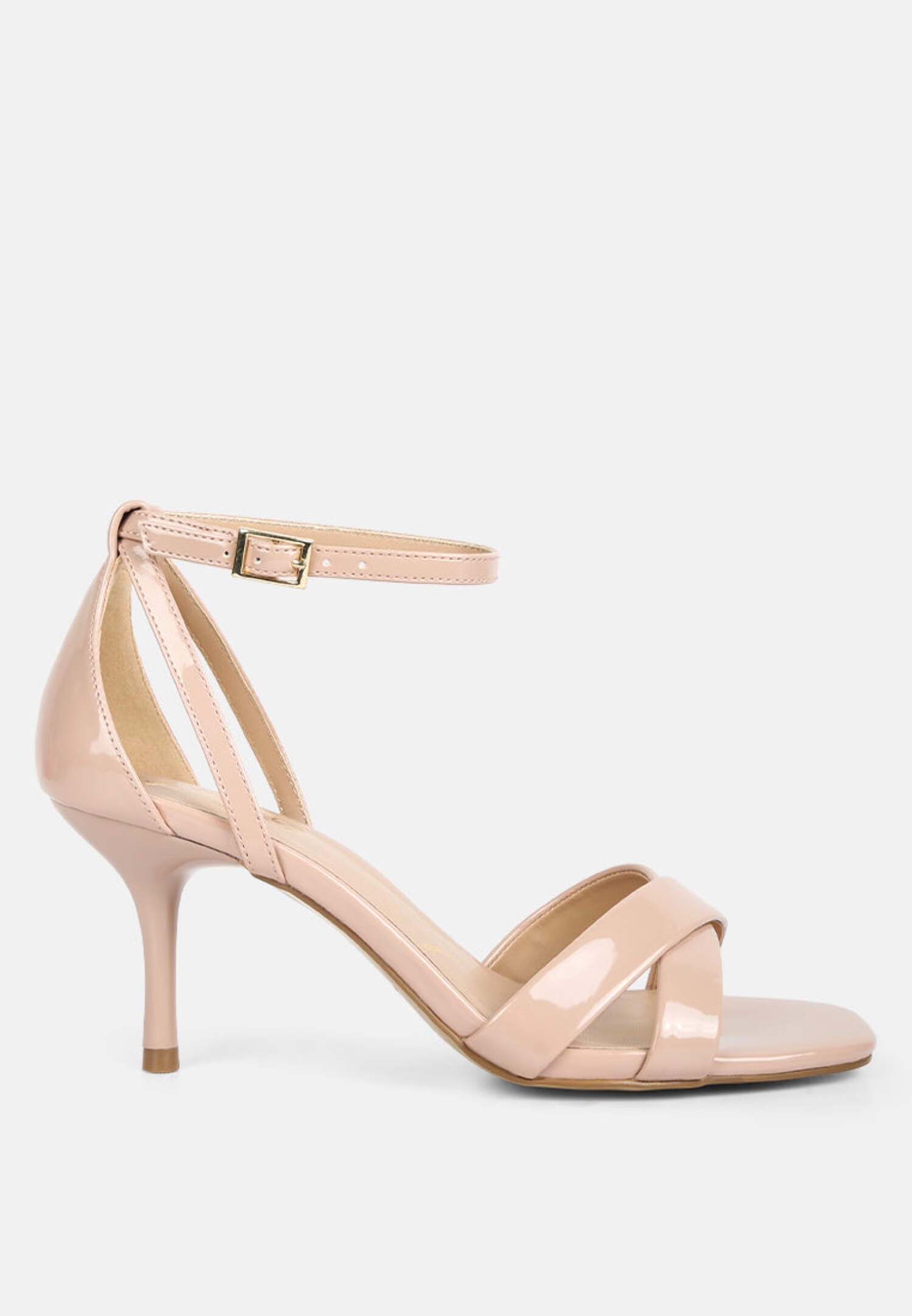 Oraiku Faux Suede Cross Strap Heels - Walmart.com