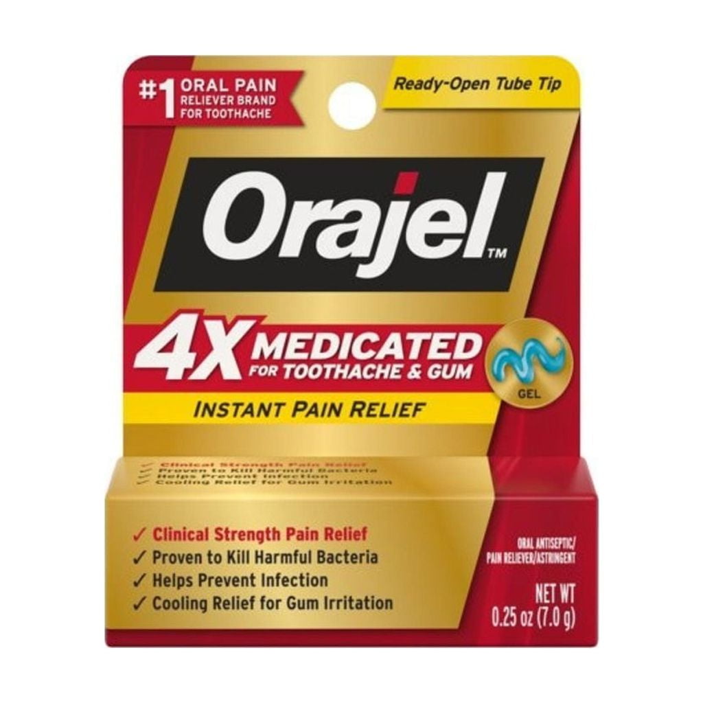 Orajel 4X Medicated for Toothache & Gum Gel - Walmart Business Supplies