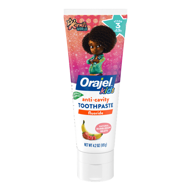 Orajel Kids Karma’s World Anti-Cavity Fluoride Toothpaste, Natural ...