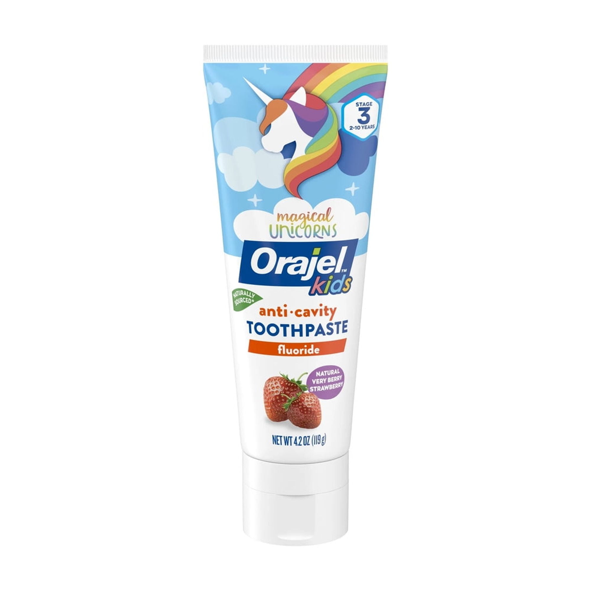 Orajel Kids Magical Unicorns Toothpaste Very Berry Strawberry Flavor 4. ...