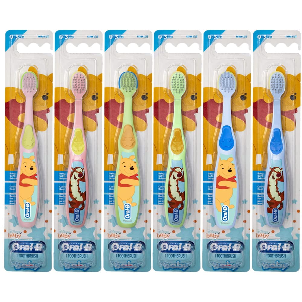 Oral-B Baby Manual Toothbrush, Pooh Characters, 0-3 Years Old, Extra ...