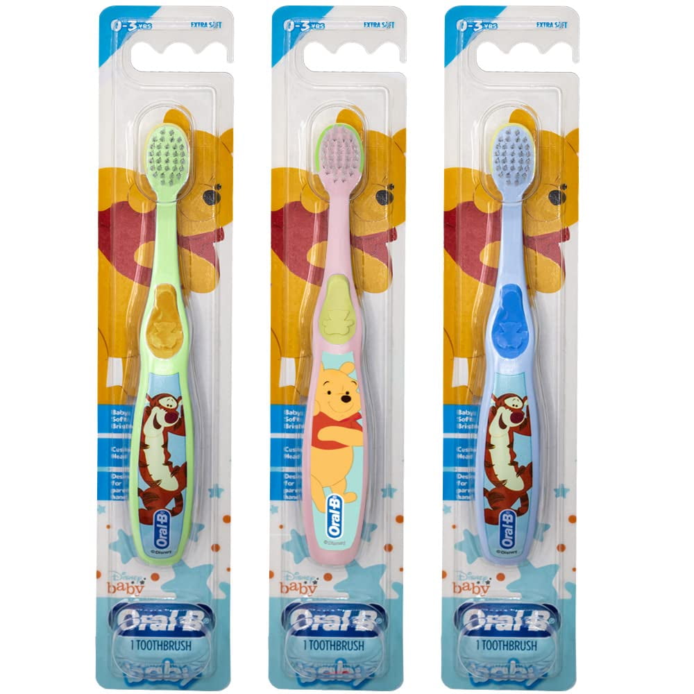 Oral-B Baby Manual Toothbrush, Pooh Characters, 0-3 Years Old, Extra ...