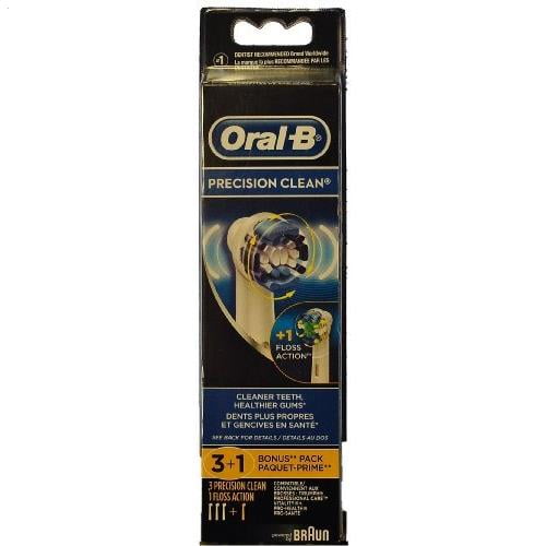 Oral-B Braun Precision Clean Brush Set 3+1 Bonus Pack - Walmart.com