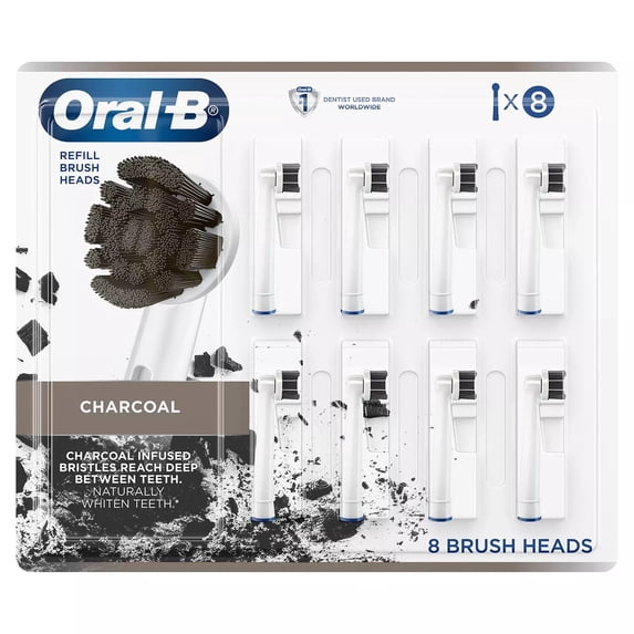 Oral-B Charcoal Electric Toothbrush Replacement Heads, 8 ct - Walmart.com