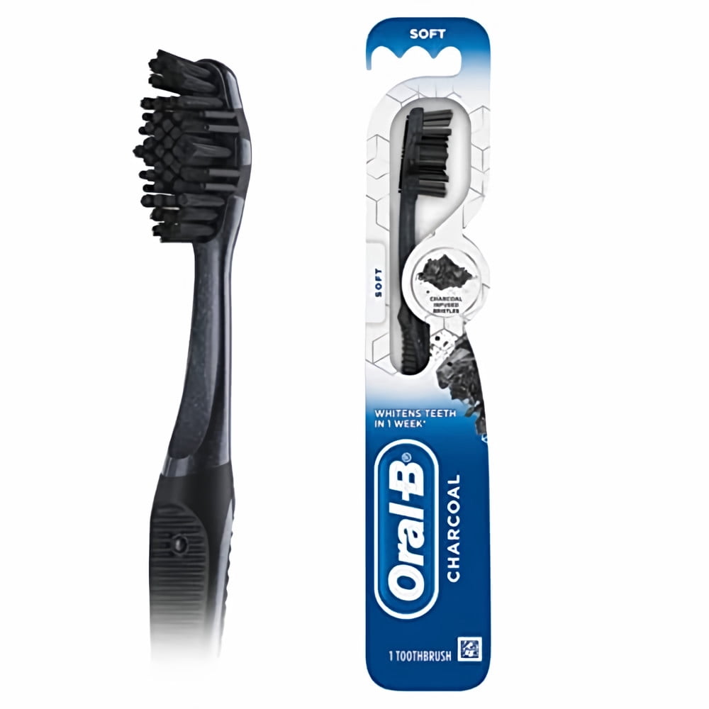 Oral-B Charcoal Toothbrush Soft (Pack of 10) - Walmart.com