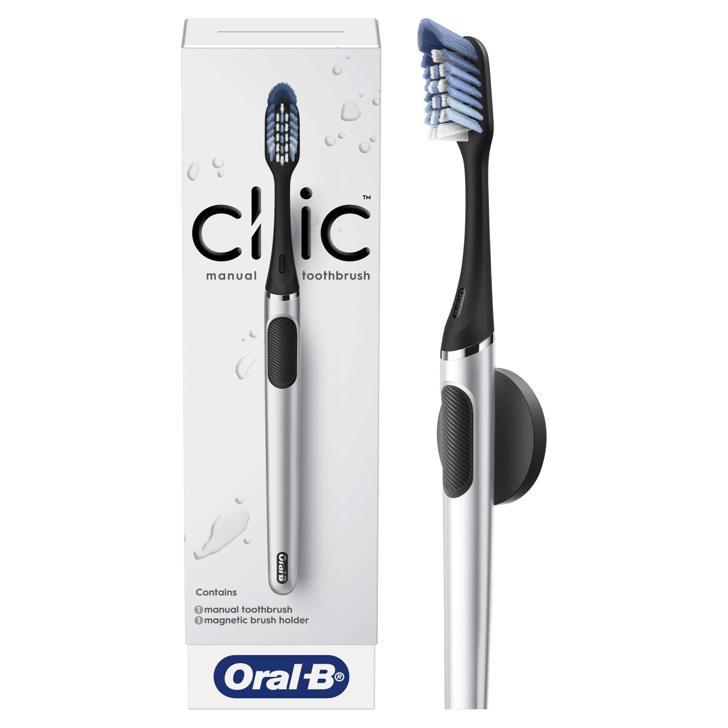 Oral-B Clic Manual Toothbrush, Deep Clean Gum Care, Magnetic Brush ...