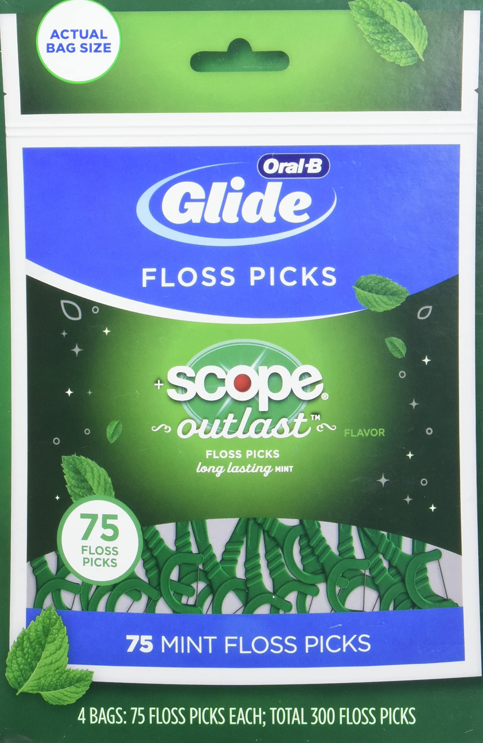 Oral B Complete Glide Floss Pick 300 Count 300 Count