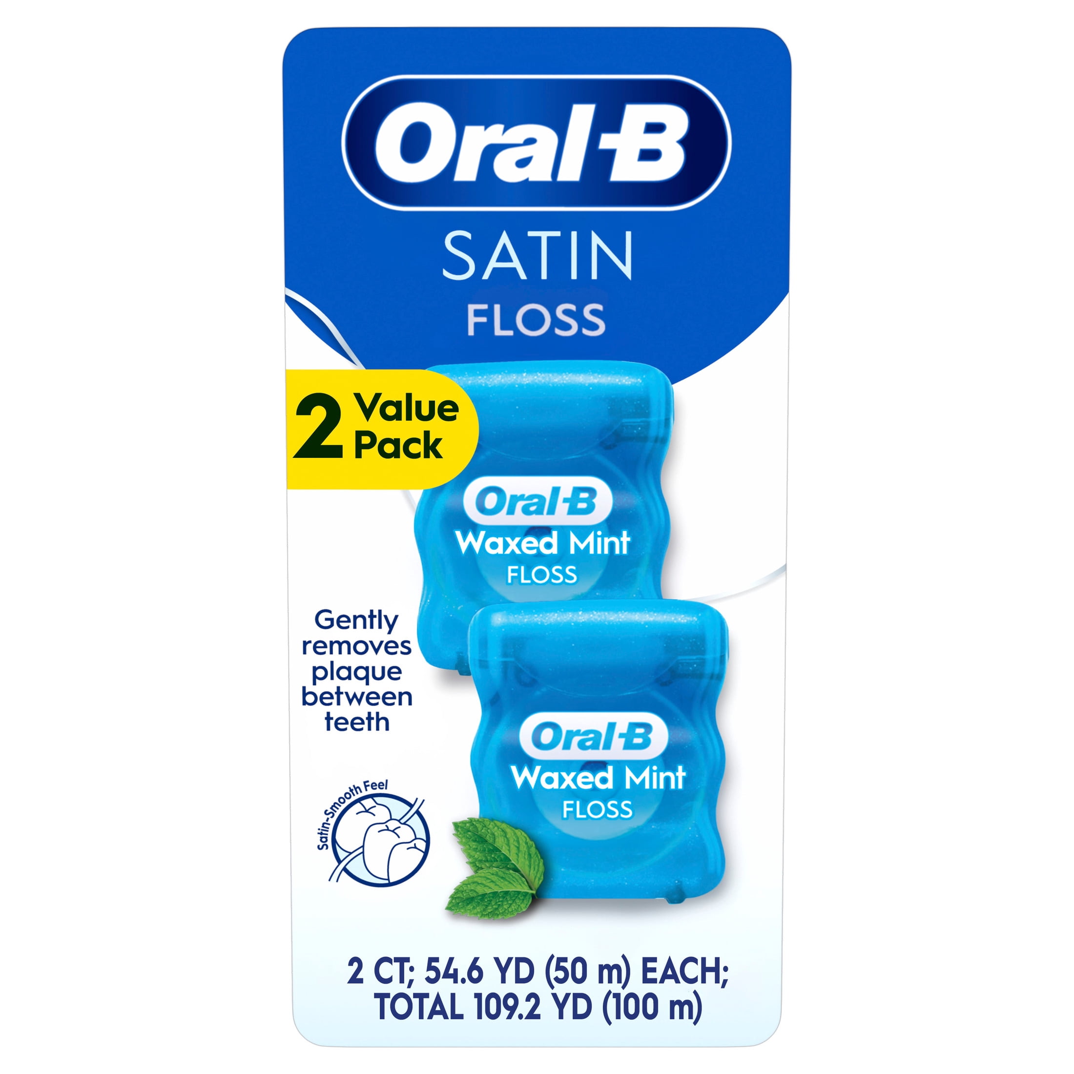 Oral‑B Floss, Complete Satin Mint Dental Floss, 2 Pack - Walmart.com
