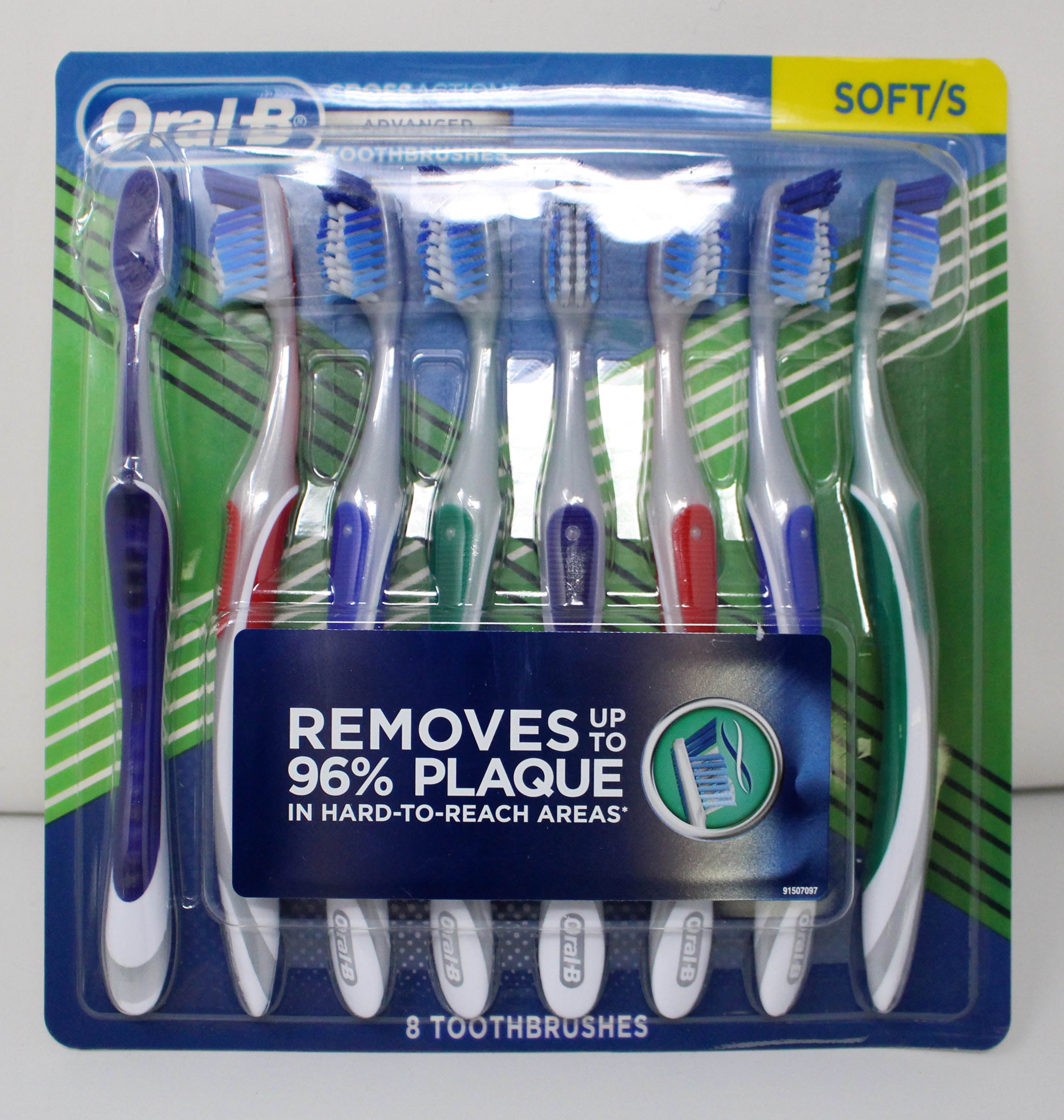 Oral-B Cross Action Advanced Toothbrushes Soft Pack of 8 - Walmart.com