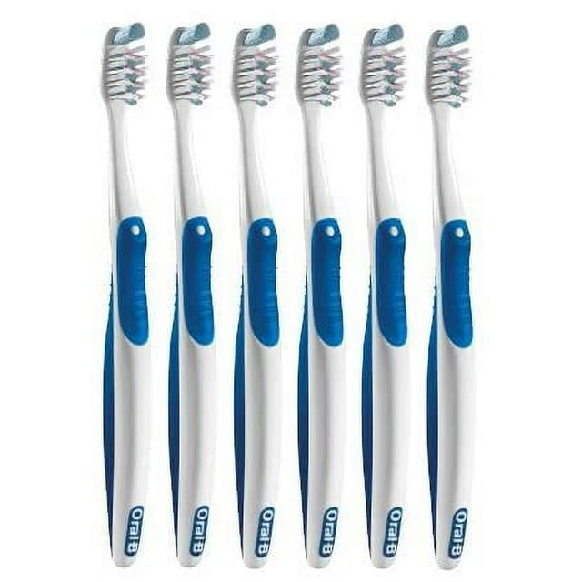 Oral-B Cross Action Extra Soft Manual Toothbrush with 35% More Flexibility - Pack of 6 (Colors ...