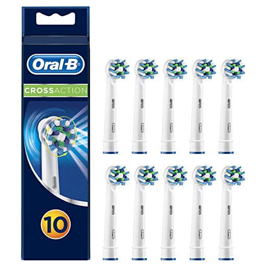 Oral-B CrossAction Electric Toothbrush Replacement Brush Heads, 10 ...
