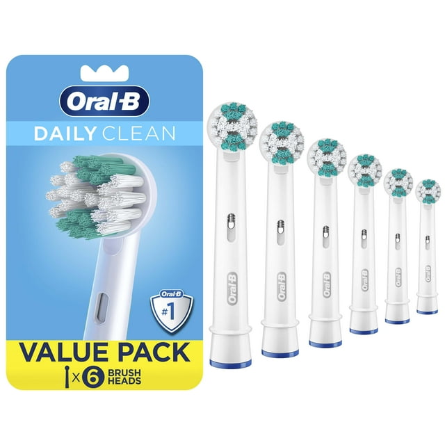 Oral-B Daily Clean Electric Toothbrush Replacement Brush Heads Refill ...