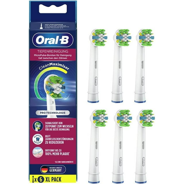 Oral-B Deep Cleaning Electric Toothbrush Replacement Heads, 6 Count ...