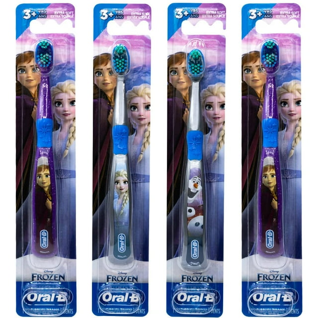 Oral-B Disney Frozen - Elsa & Olaf Toothbrush, 3+ YRS, Extra Soft ...