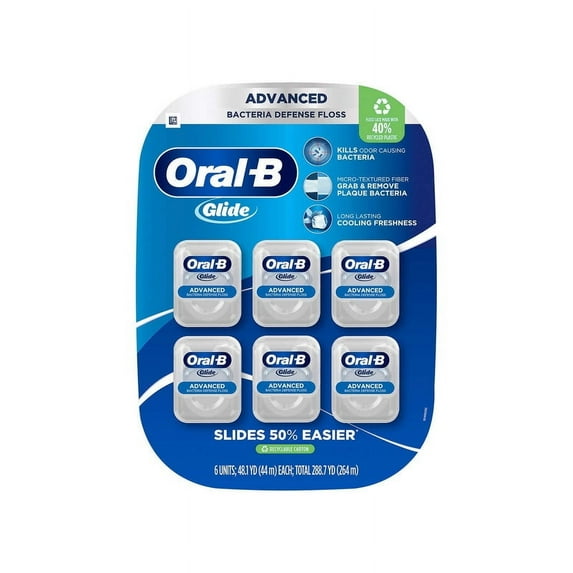 Oral-B Dental Benefits Glide Pro-Health Advanced Multi-Protection Floss ...