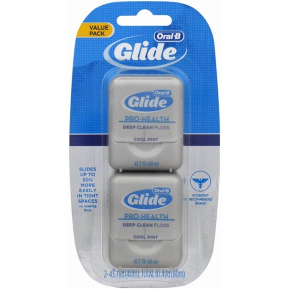 Oral-B Glide Floss, Deep Clean, Cool Mint, Value Pack - Walmart.com