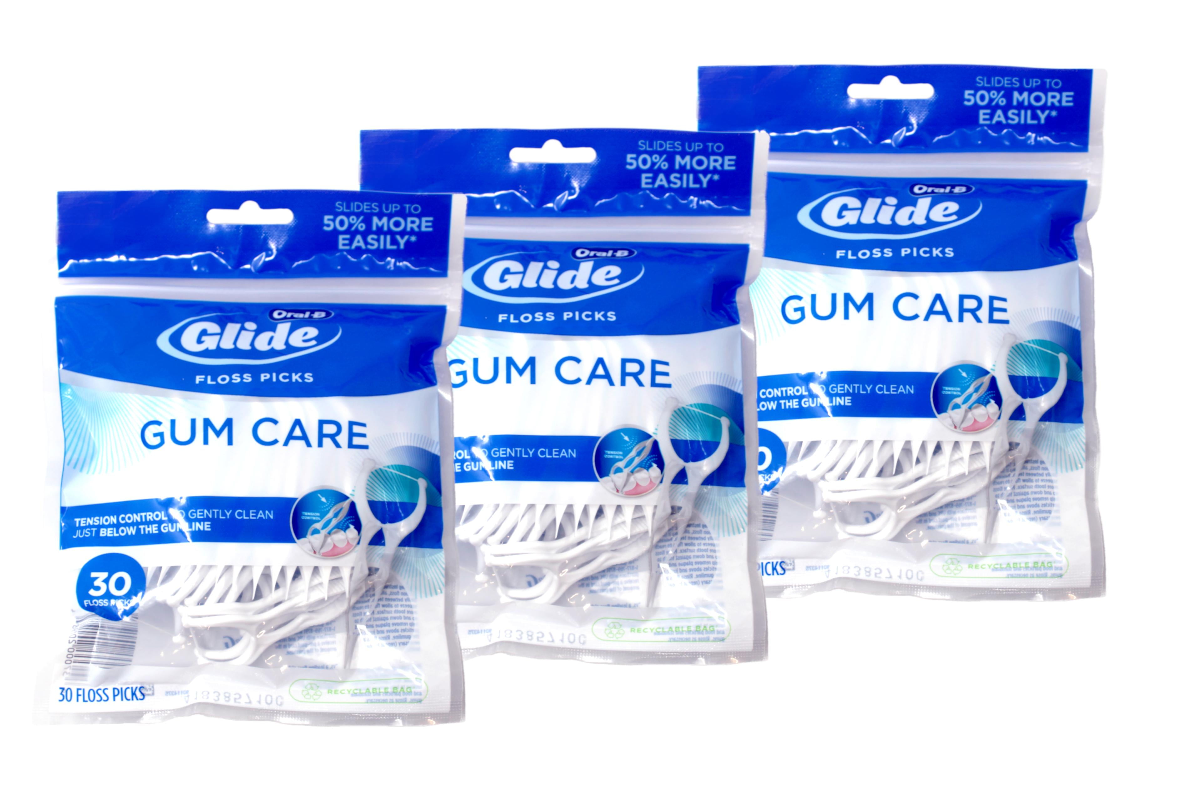 Oral-B Glide Pro-Health Advanced Dental Floss Picks, 30ct, 3 Pack ...