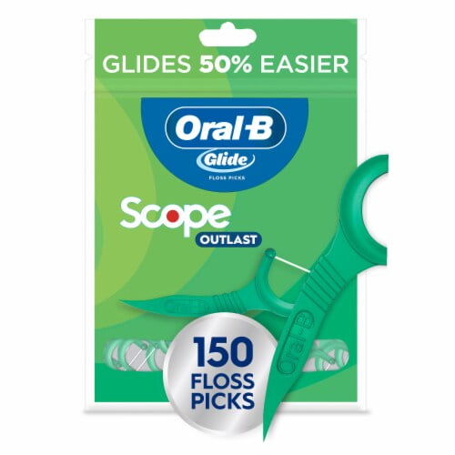 Oral-B Glide Long Lasting Scope Flavor Dental Floss Picks 150 ct ...