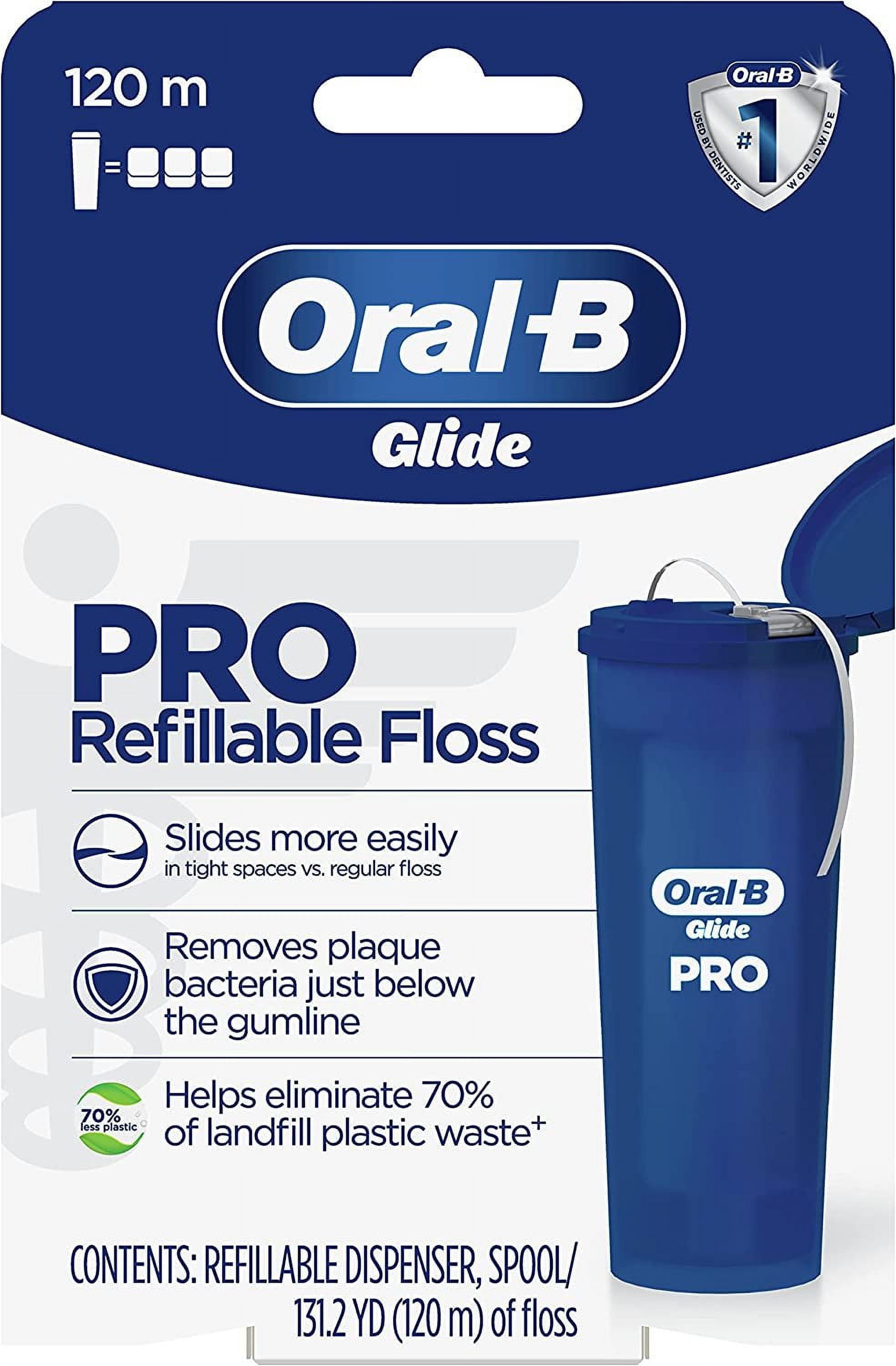 Oral-B Glide PRO Refillable Dental Floss Starter Kit, 120m - Walmart.com