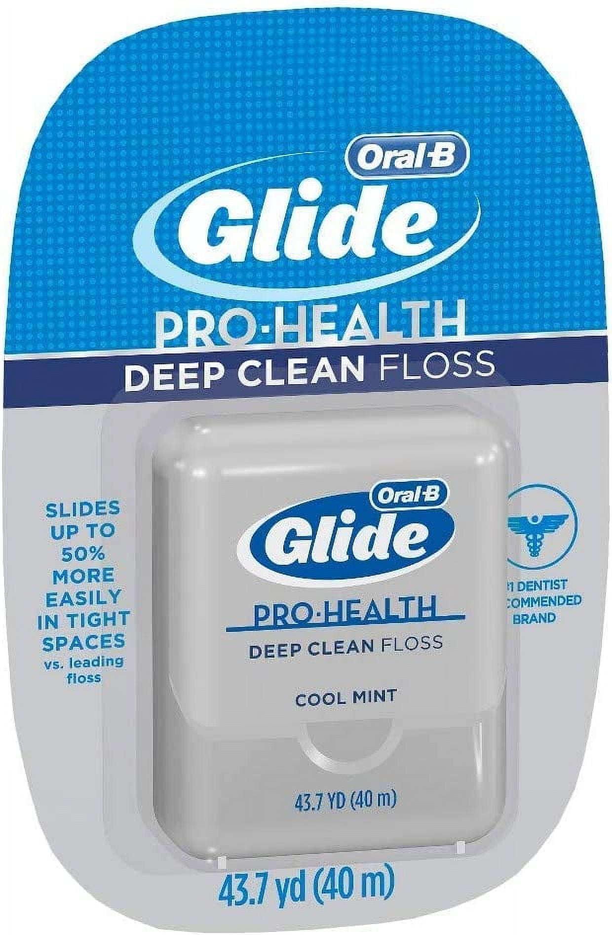 Oral-B Glide Pro-Health Deep Clean Cool Mint Dental Floss, 40m ...