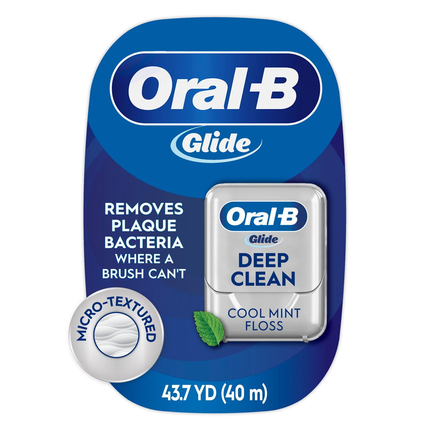 Oral-B Glide Pro-Health Deep Clean Floss - Cool Mint - 43.7 yd ...