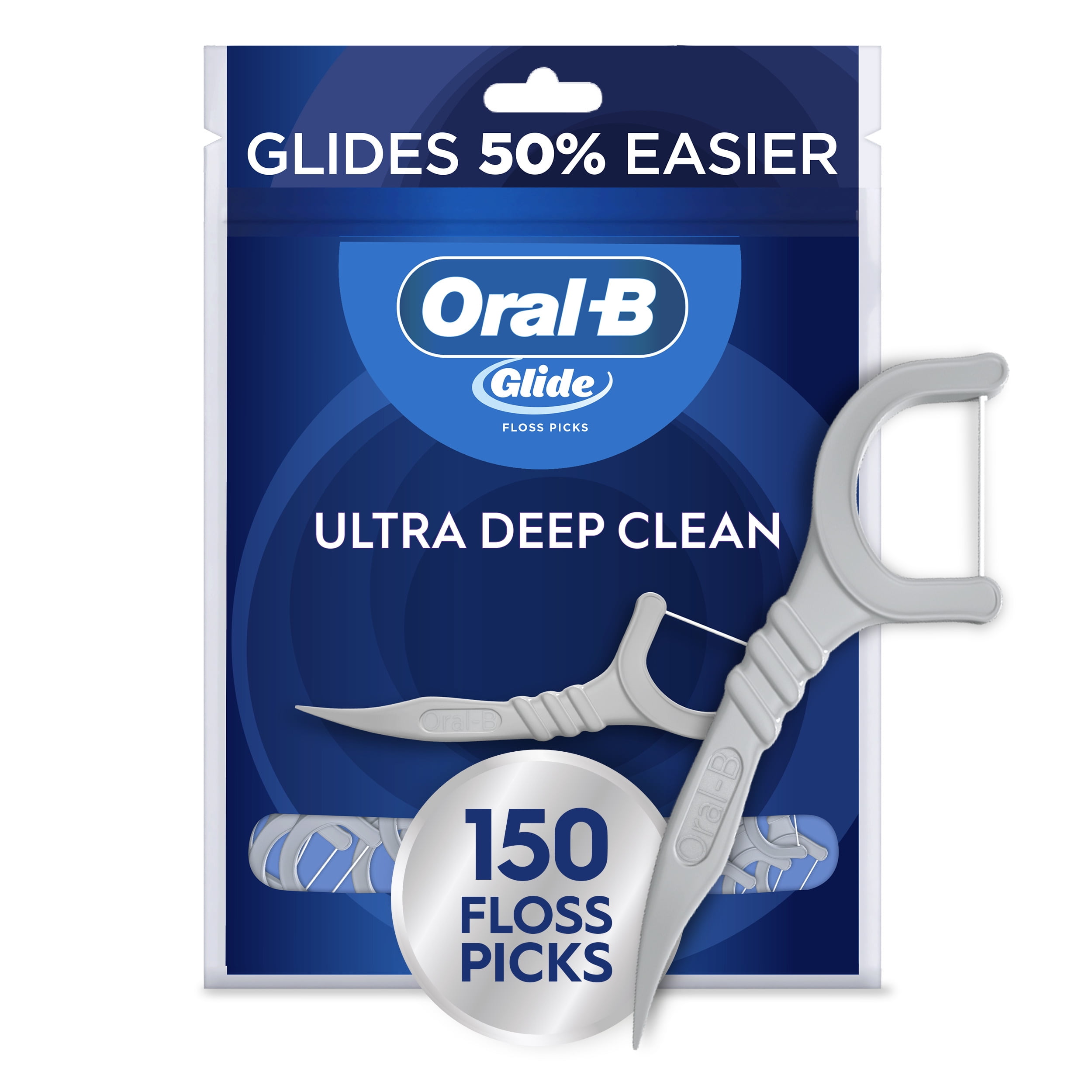Oral-B Glide Ultra Deep Clean Floss Picks, Removes Food and Plaque ...