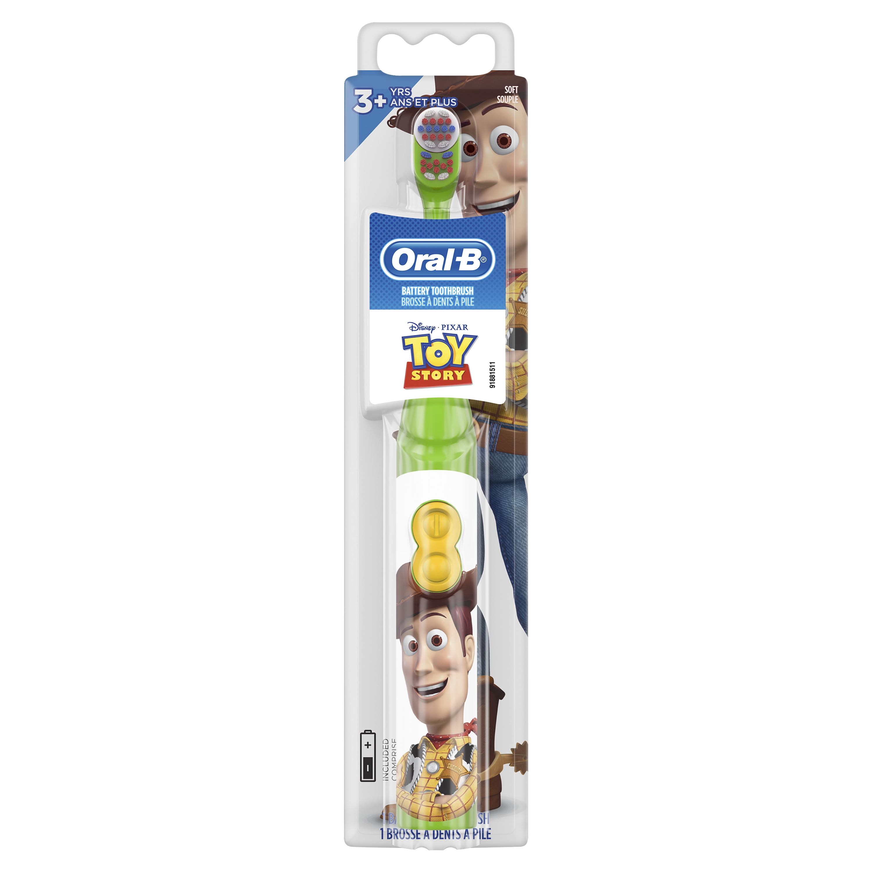 Oral-B Kid's Battery Toothbrush Featuring PIXAR Favorites, Soft ...