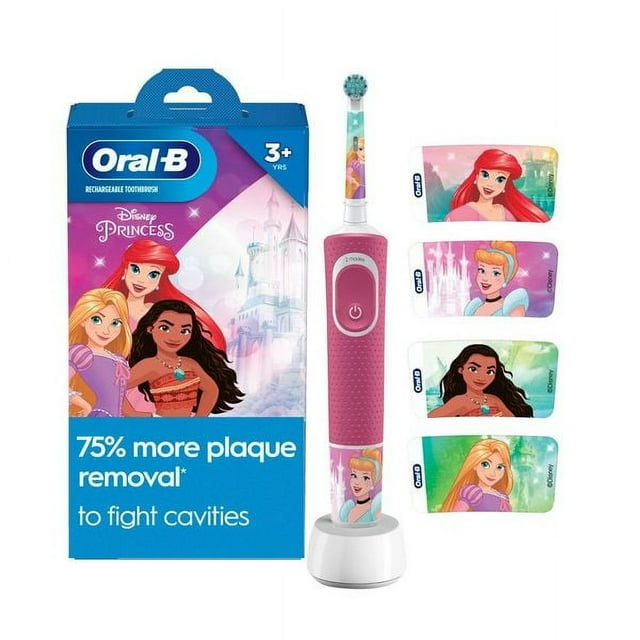 Oral-B Kids Power Electric Toothbrush, Disney Princess Design, for Kids ...