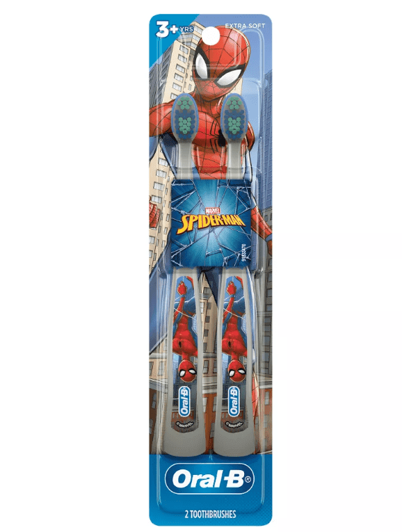 Oral-B Kids' Toothbrush featuring Marvel's Spider-Man Soft Bristles ...