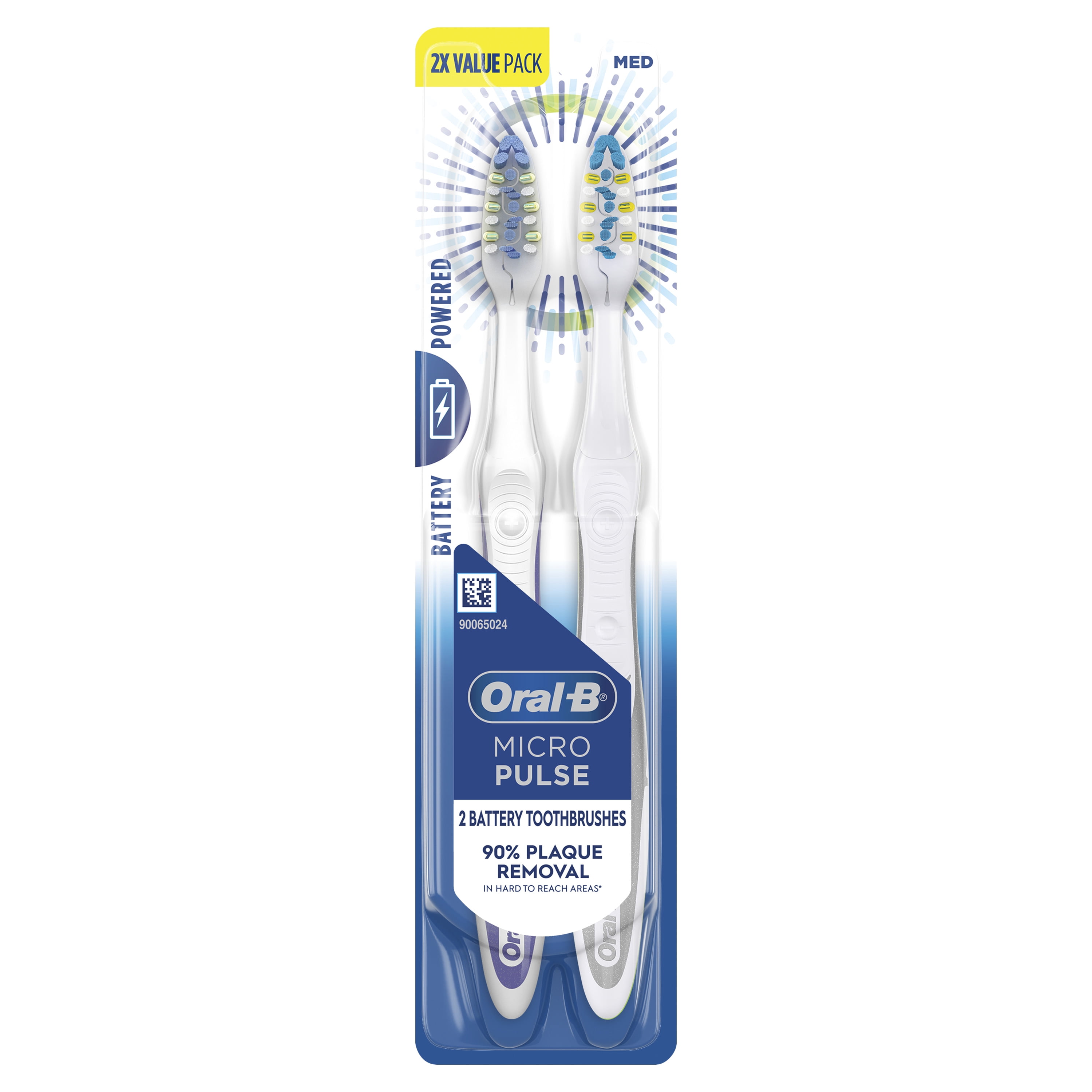 Oral-B Micro Pulse Electric Toothbrush, Vibrating Bristles, Deep ...
