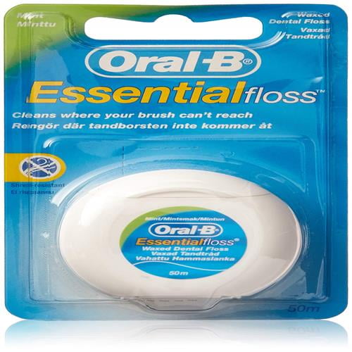Oral-B Mint Essential Floss | Waxed Dental Floss (Pack Of 6) Packaging ...