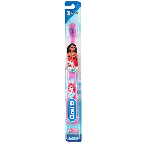 Oral-B Princess Toothbrush for Little Girls, Children 3+, Extra Soft ...