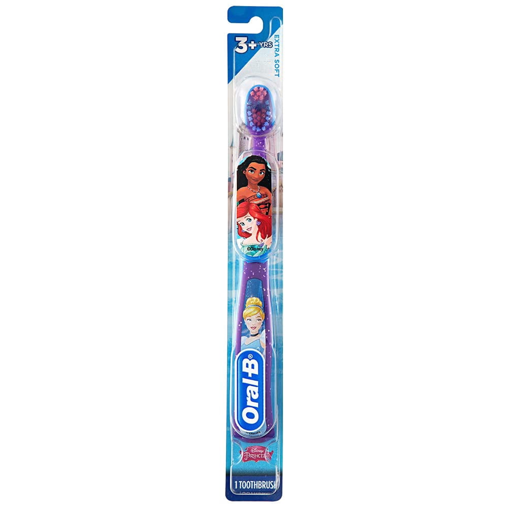 Oral-B Princess Toothbrush for Little Girls, Children 3+, Extra Soft ...
