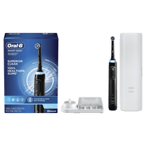 Oral-B Genius 8000 Electronic Toothbrush, Black, LED SmartRing, 6 ...
