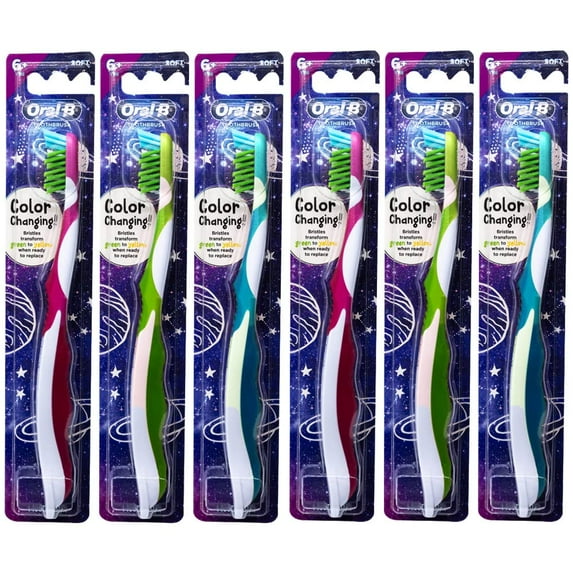 Oral-B Pro-Health Junior CrossAction Galaxy Toothbrush, Ages 6+, Soft ...