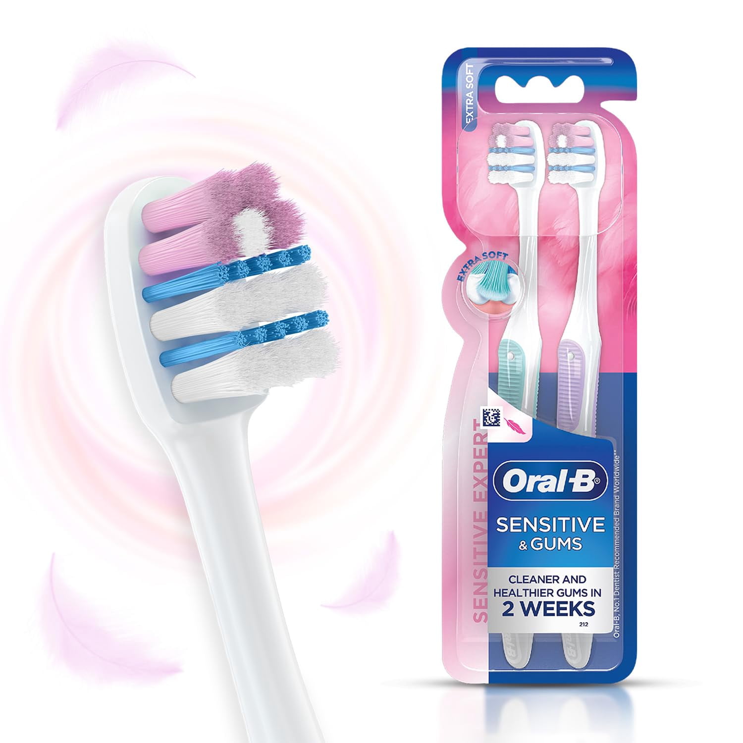 Oral-B Sensitive Expert Ultra Soft Manual Toothbrush For Adults (Pack ...