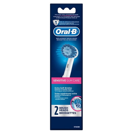 Oral-B Sensitive Gum Care Extra Soft Bristles Toothbrush Replacement ...