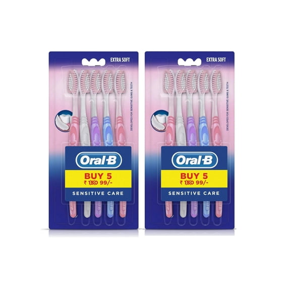 Oral-B Sensitive & Gums, Value Pack 5 ct., Extra Soft, Pack of 2 ...