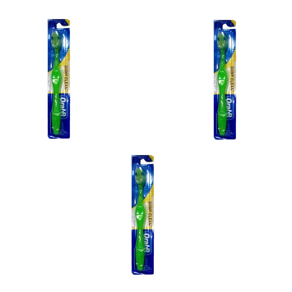 Oral-B Shiny Clean Soft Toothbrush (Pack of 3) 786847 - Walmart.com