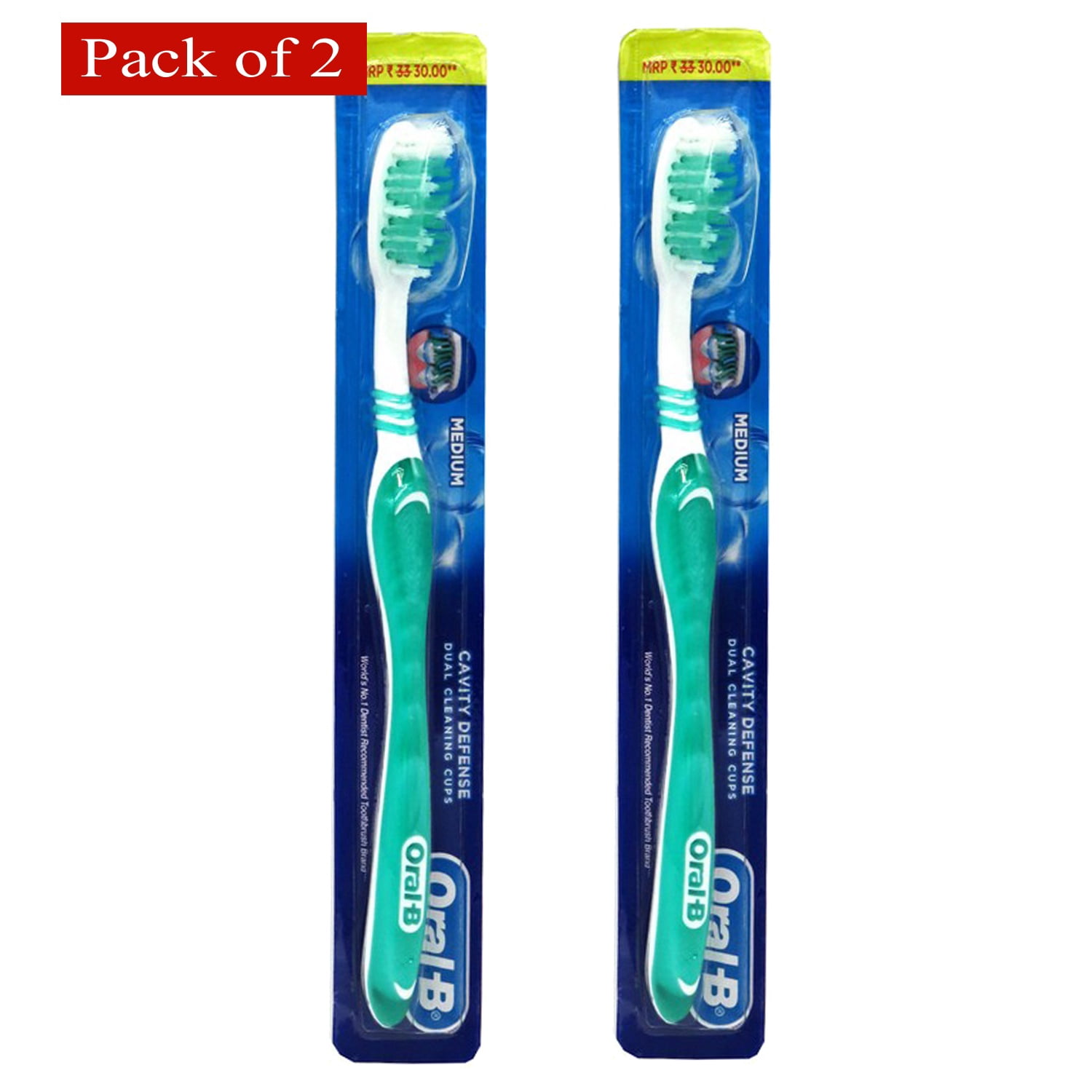 Oral-B Toothbrush Cavity Defense (Pack of 2) - Walmart.com