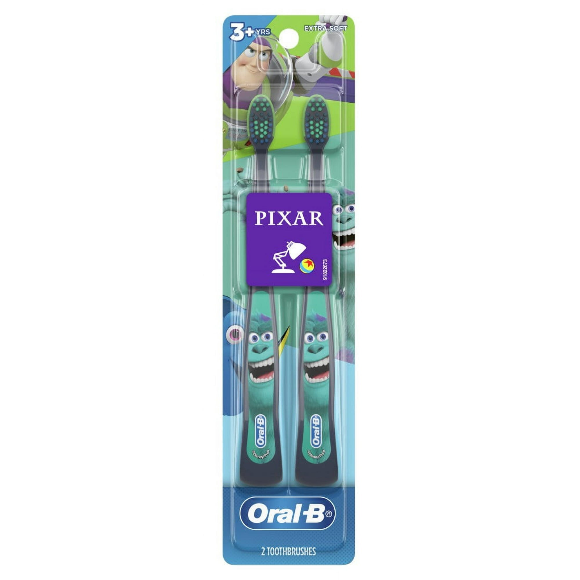 Oral-B Toothbrush Kids Pixar Extra Soft 2 Count, 1 Ea.. - Walmart.com