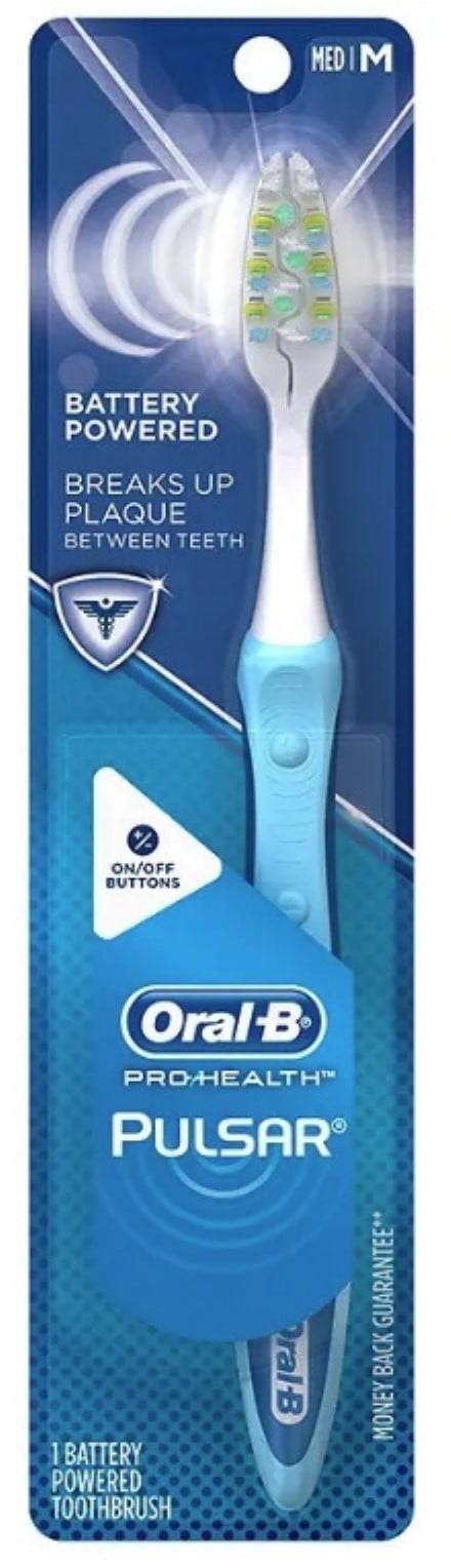 Oral-B Toothbrush Pulsar Battery Powered (2 Pack) - Walmart.com