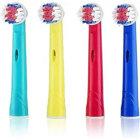 Oral Basics Kids Replacement Brush Heads for Oral-B Braun Electric ...